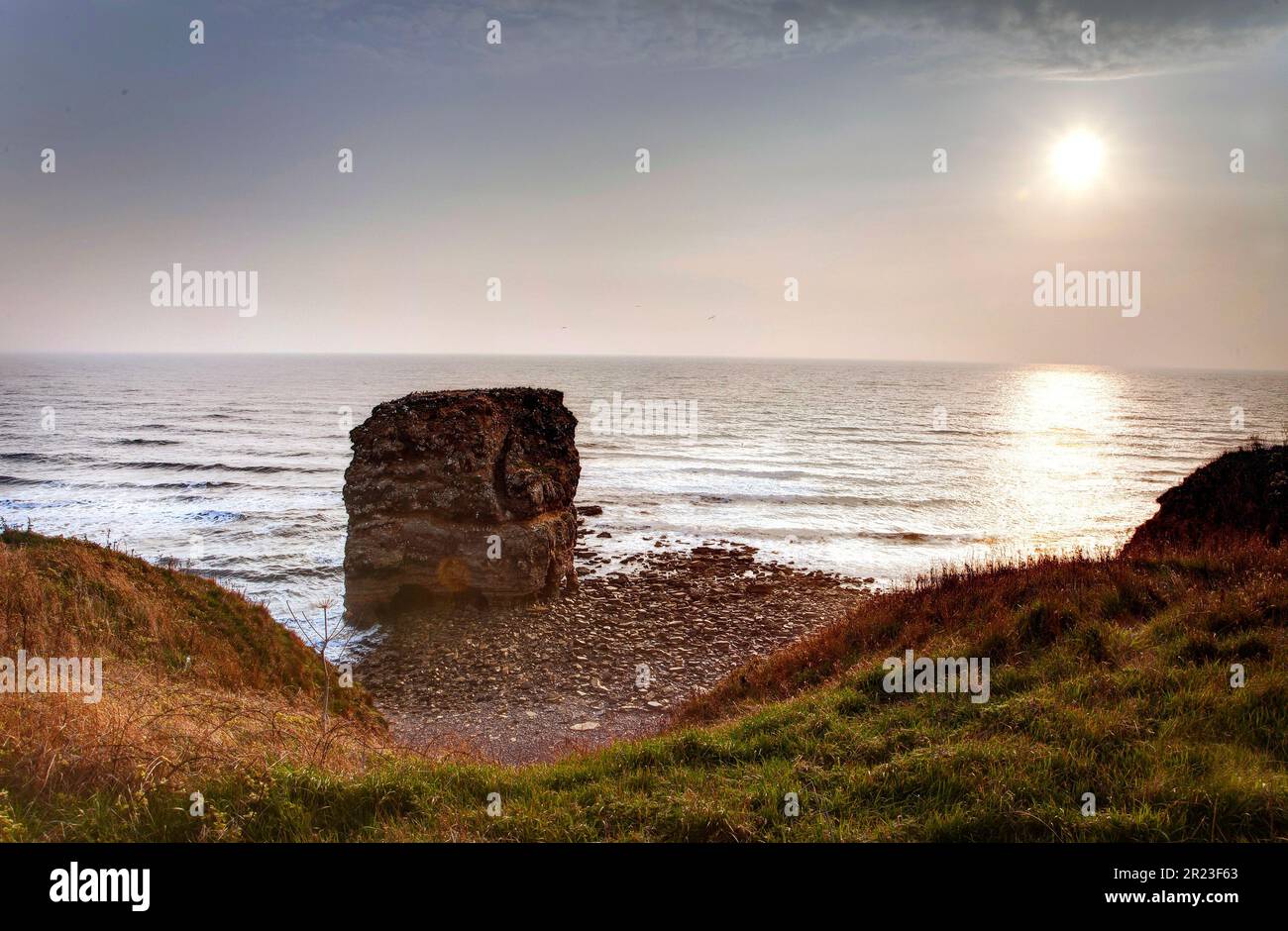 Marsden Rock at sunrise Stock Photo - Alamy