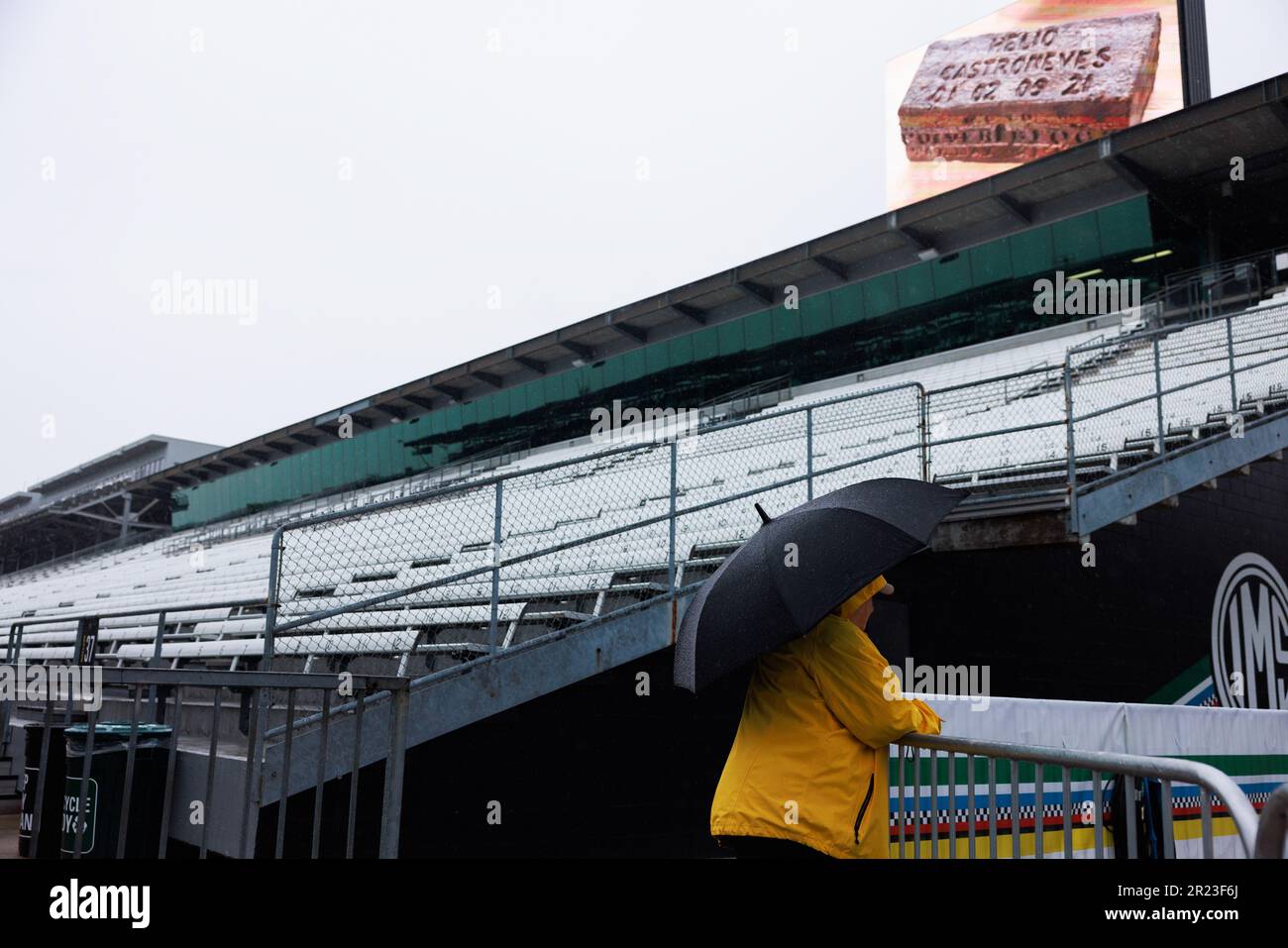 Indianapolis, United States. 16th May, 2023. A member of the safety ...