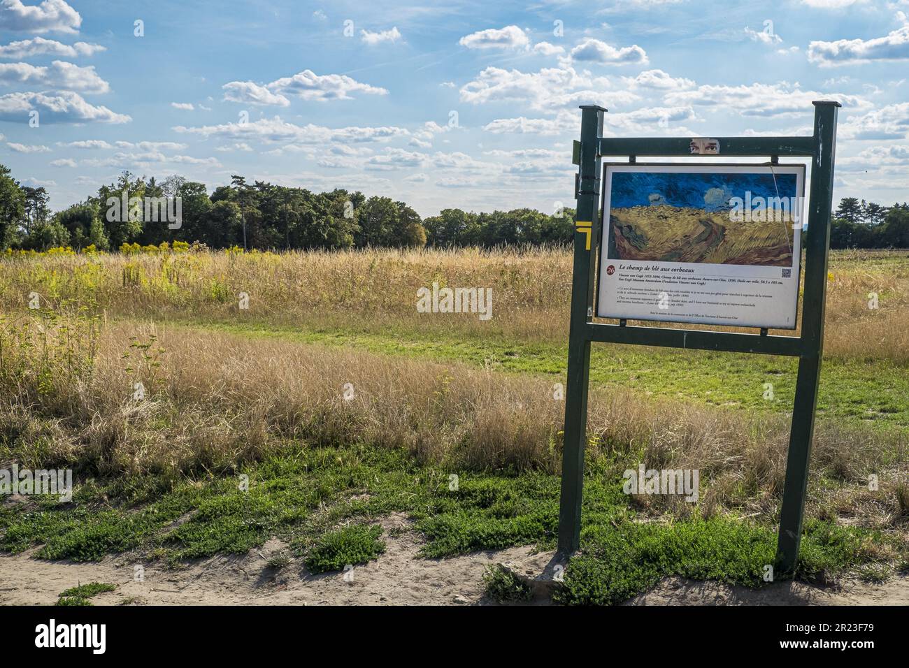 FRANCE. VAL-D'OISE (95). AUVERS-SUR-OISE. WHEAT FIELD PAINTED BY VAN ...