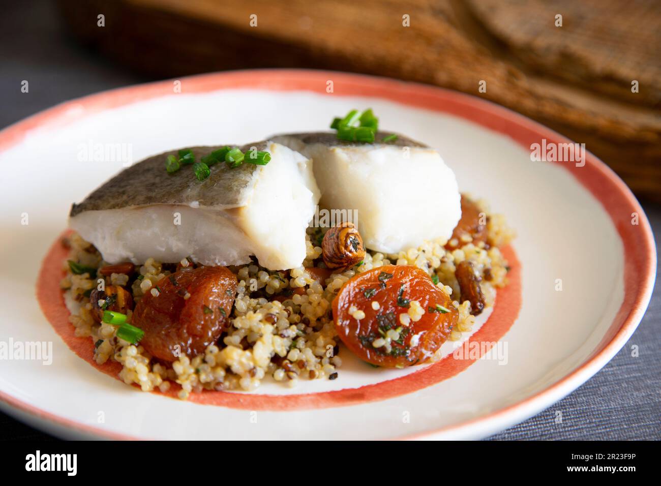 Baked cod with nuts hi-res stock photography and images - Alamy