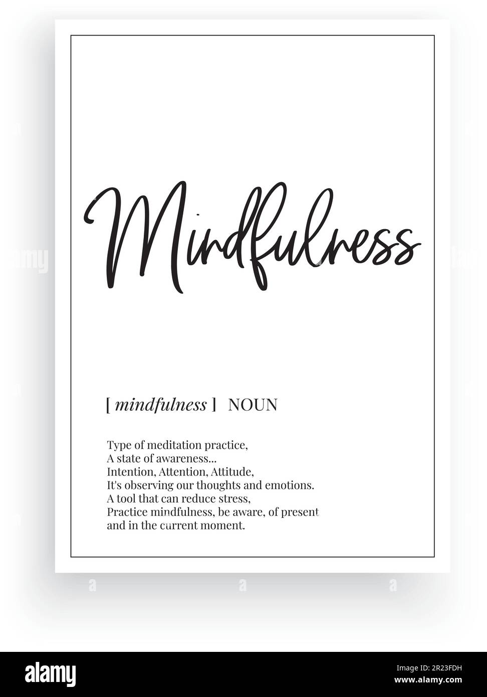 Isolated mindfulness Black and White Stock Photos & Images - Alamy