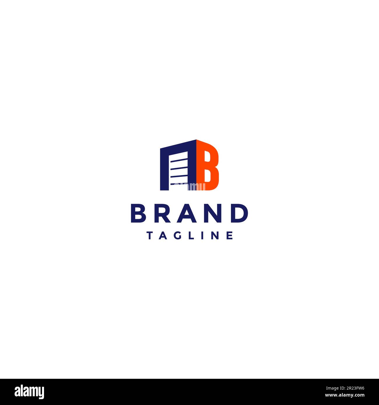 Letter b warehouse logo hi-res stock photography and images - Alamy