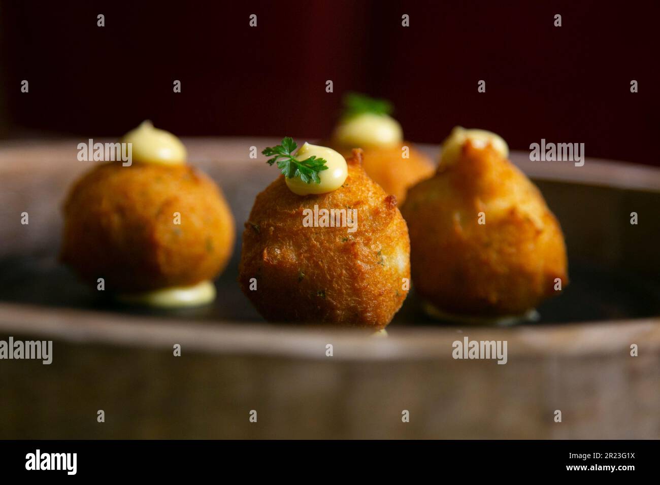 Cod fritters caribbean hi-res stock photography and images - Alamy