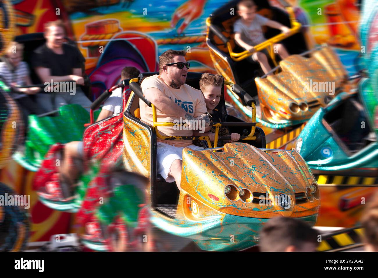 Ocean Beach funfair in South Shields Stock Photo - Alamy