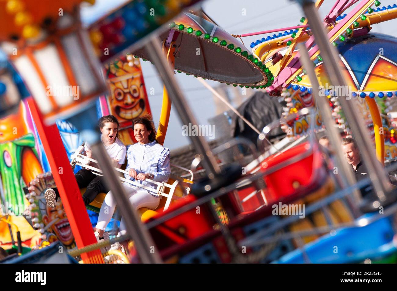 Ocean Beach funfair in South Shields Stock Photo - Alamy