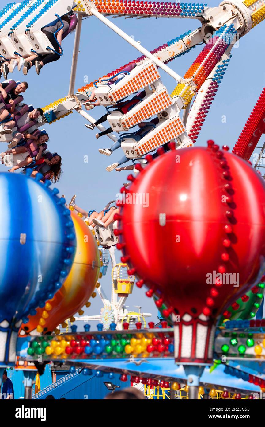 Ocean Beach funfair in South Shields Stock Photo - Alamy
