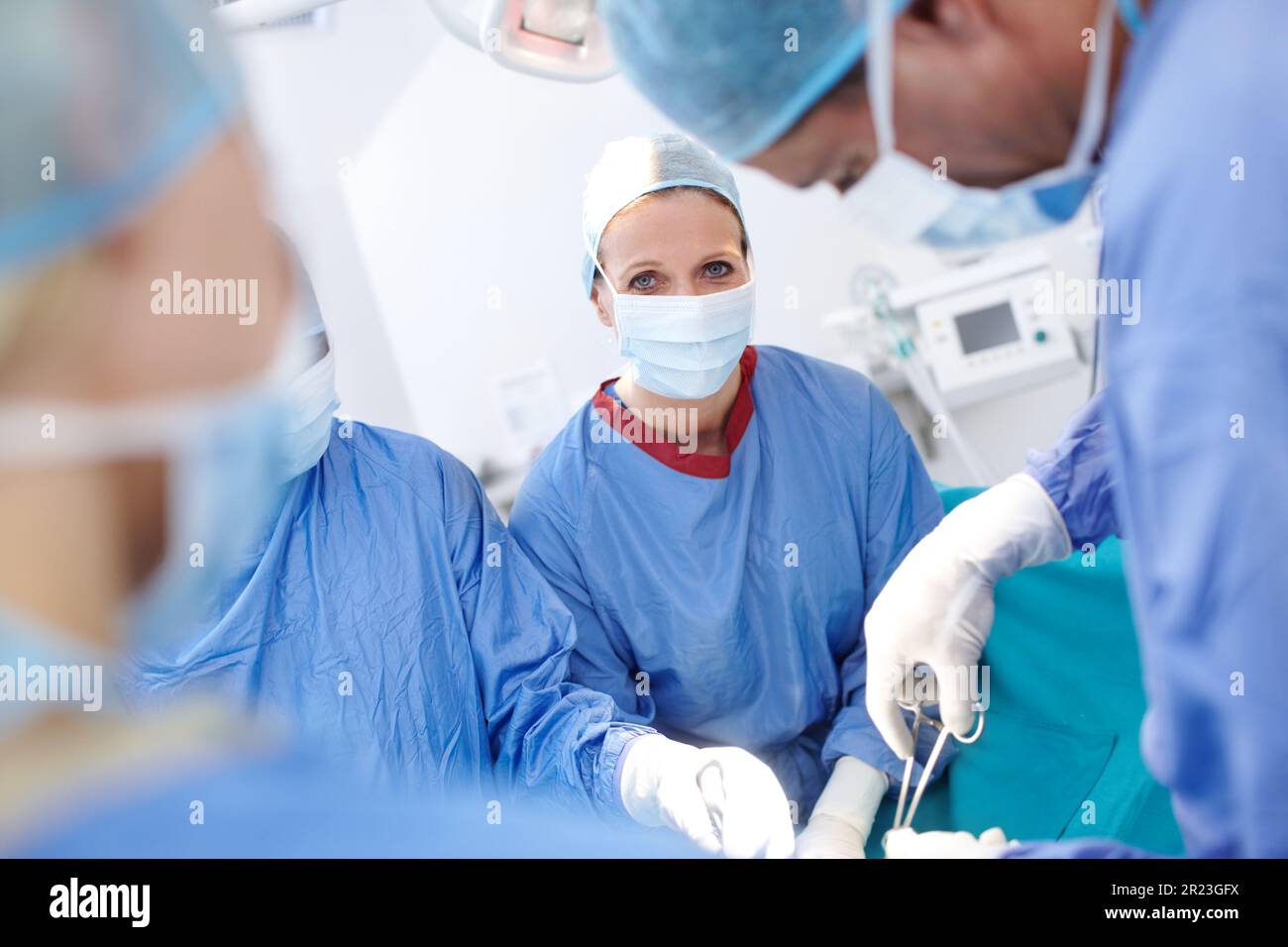 She is there to support her surgical team every step of the way ...