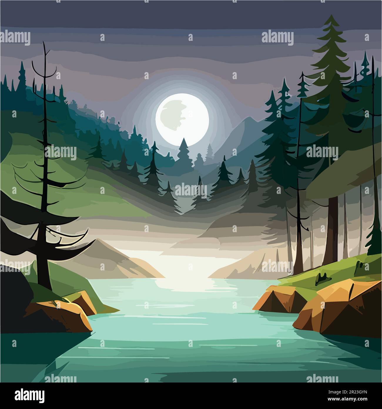 Vibrant shrub Stock Vector Images - Alamy