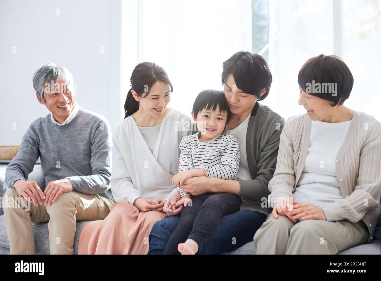 Japanese family at home Stock Photo - Alamy