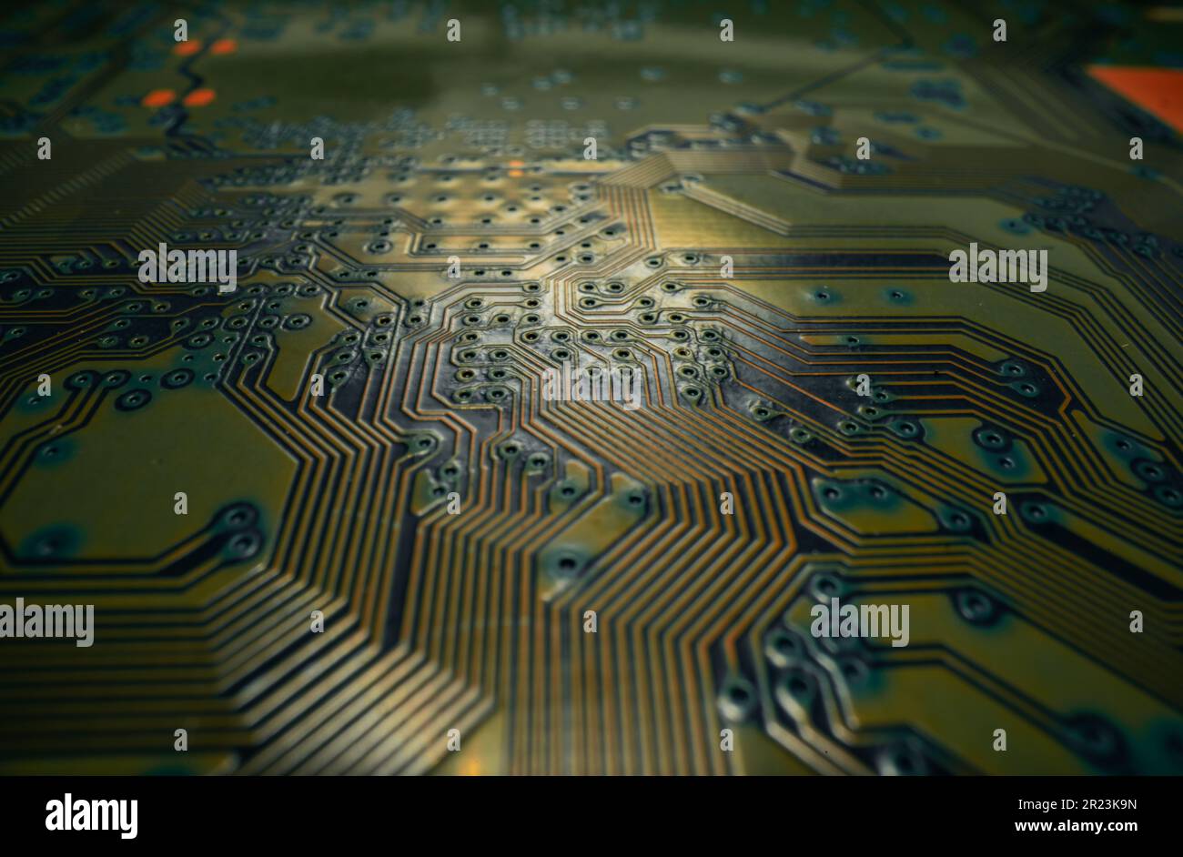 Electronic circuit board technology background. Electronic plate ...