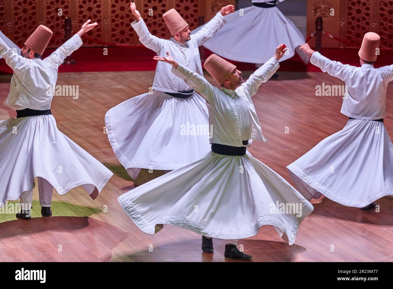 Dervish spirituality traditional ceremony in Mevlana culture center ...
