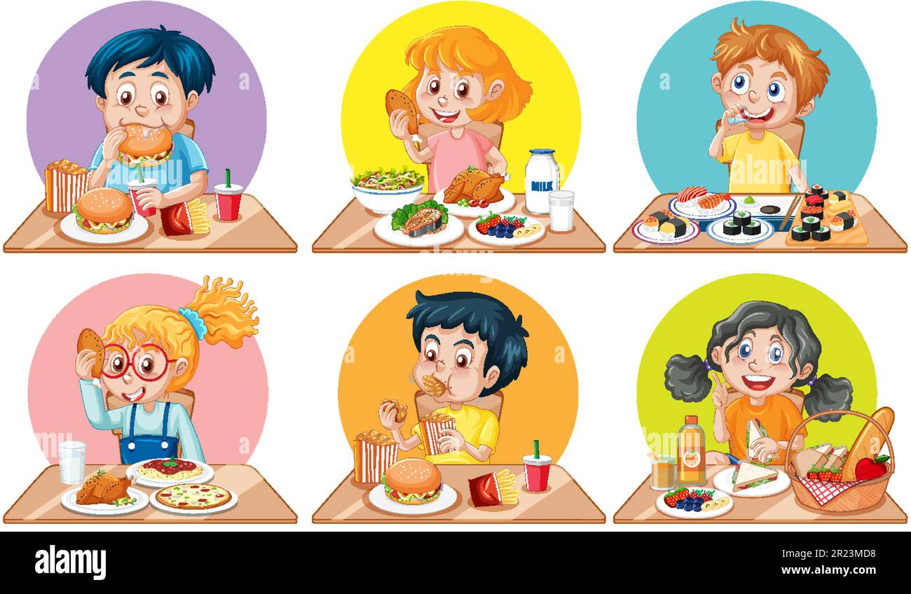 Kids Dinner Clipart