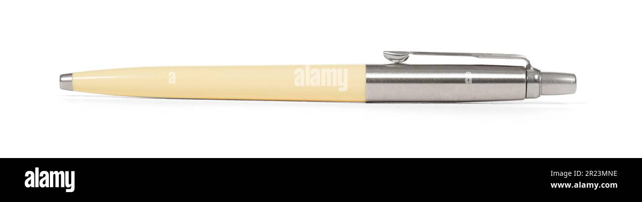 Simple pen isolated on a white background Stock Photo - Alamy