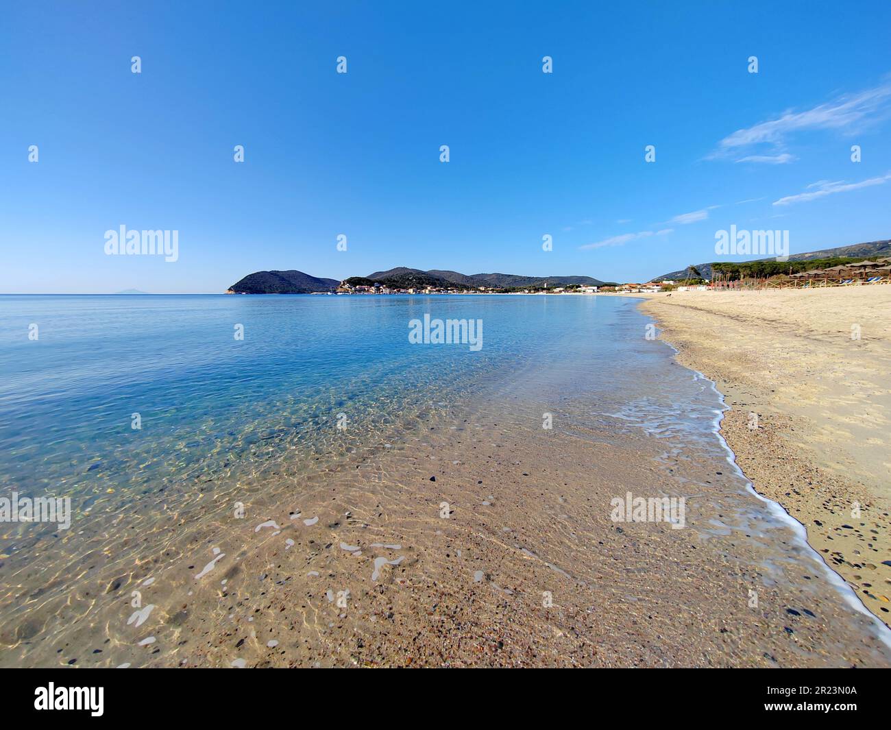 The idyllic beauty of Elba Island in Tuscany, with its white sandy ...