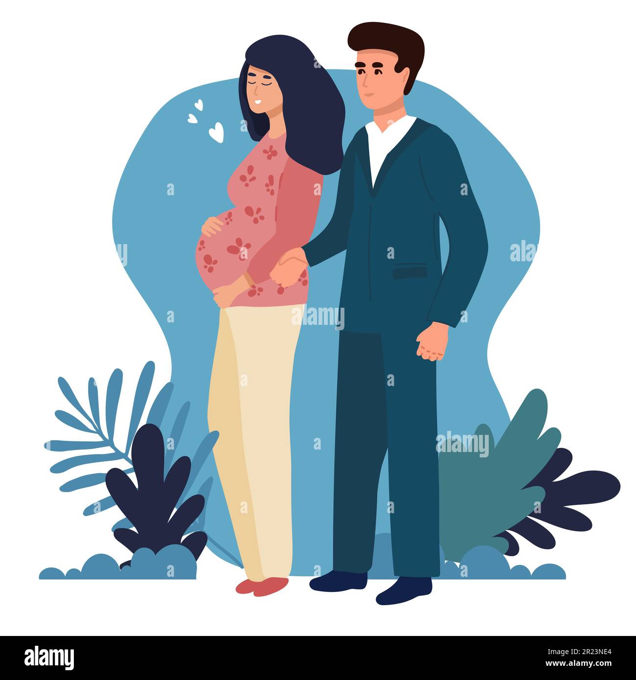 Future parents, pregnant woman. Child expectation, happy family concept ...