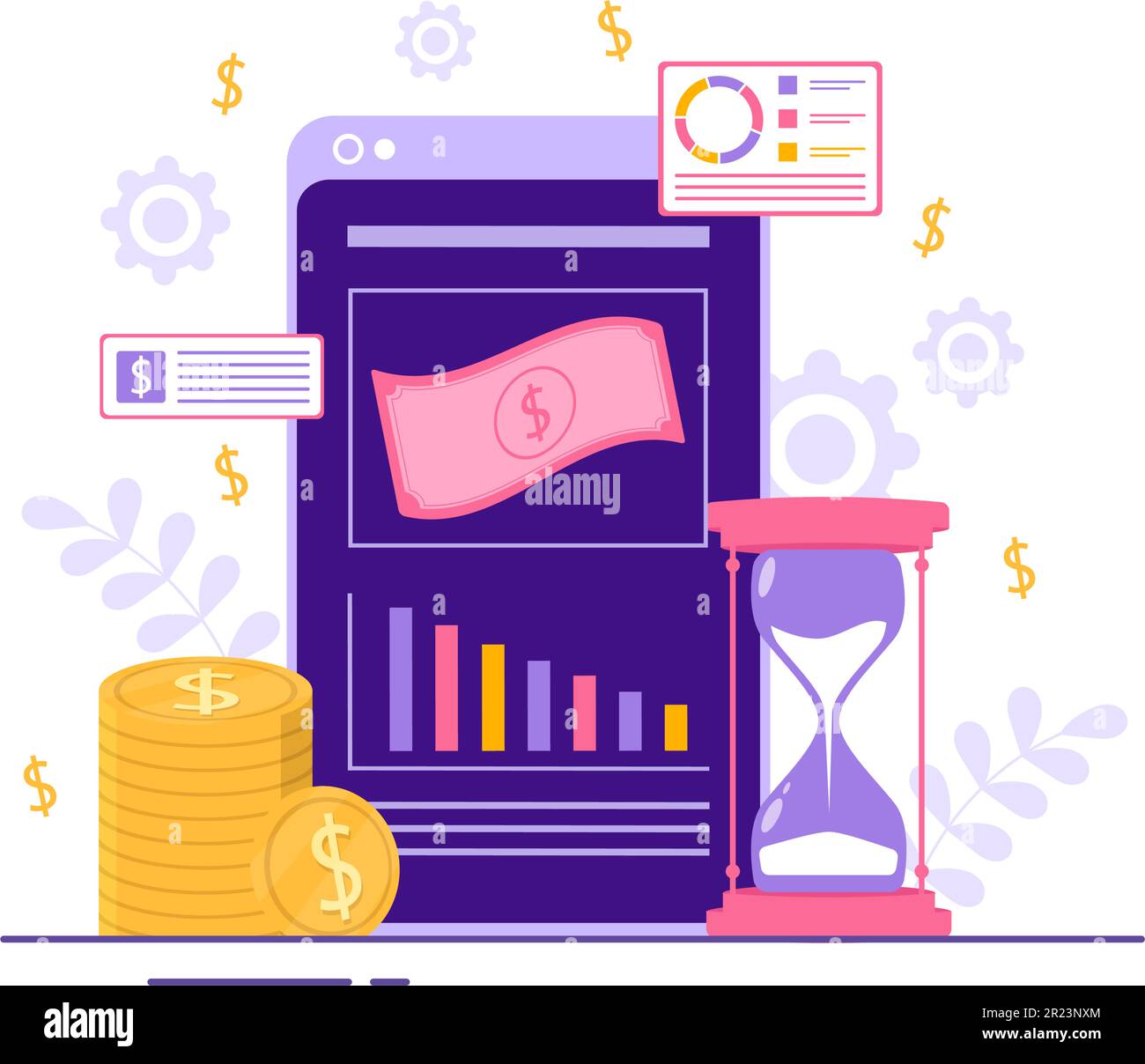 Cost Reduction Vector Illustration with Decrease, Price Minimising or ...