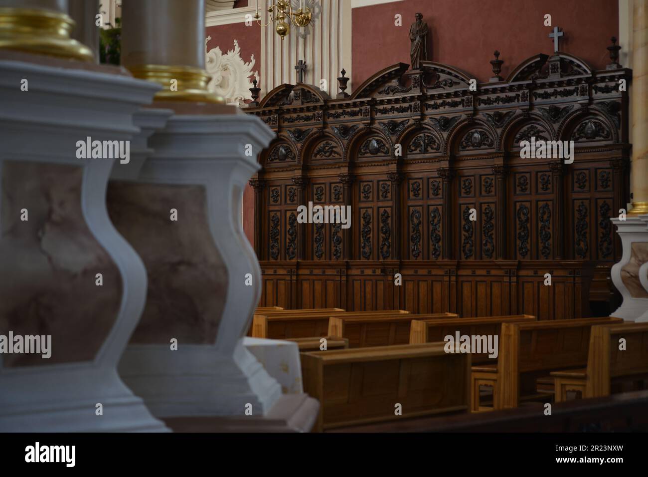 Inside the church Stock Photo - Alamy