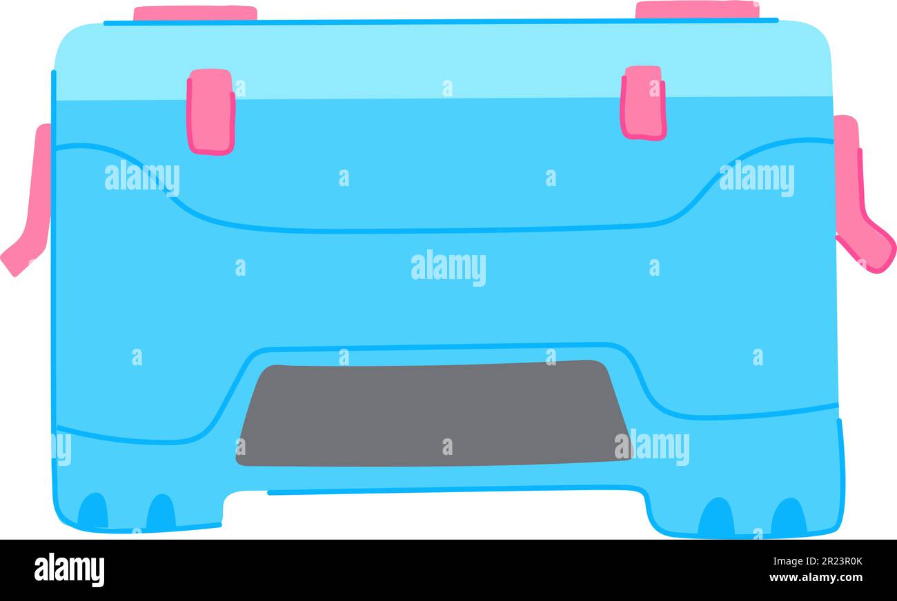blue cooler box cartoon vector illustration Stock Vector Image & Art ...
