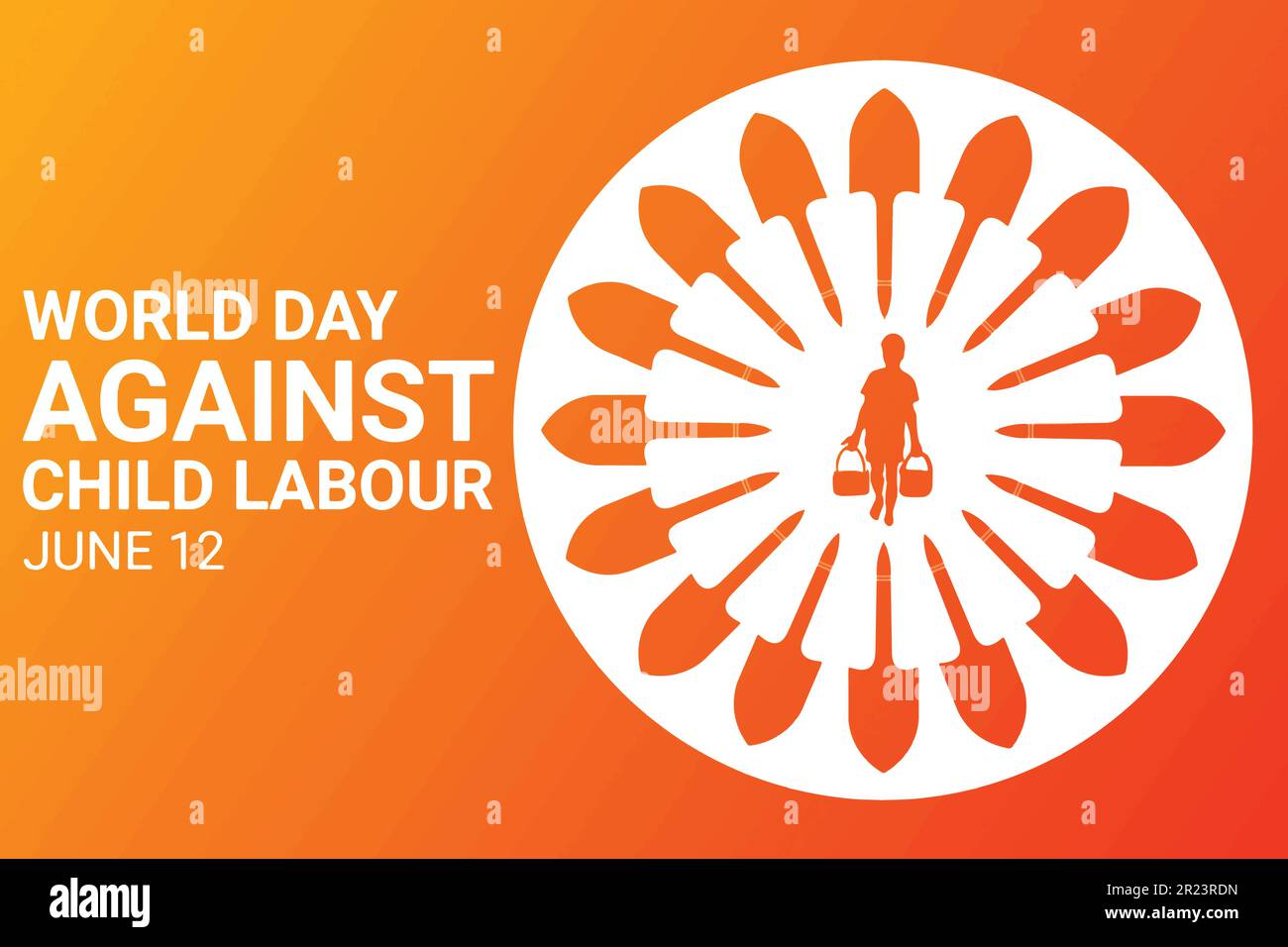 World Day Against Child Labour Vector illustration. June 12. Suitable ...