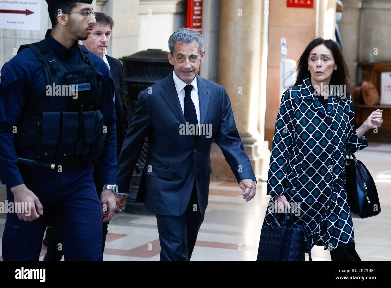 Paris, France. 17th May, 2023. Former French President Nicolas Sarkozy ...