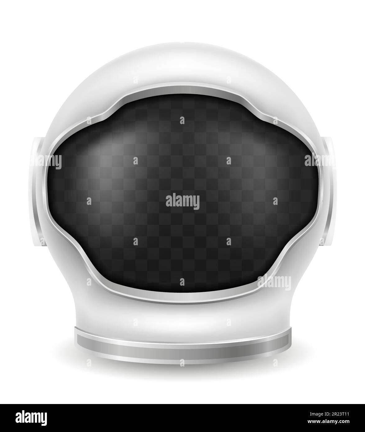 space astronaut helmet for spaceship flight vector illustration ...