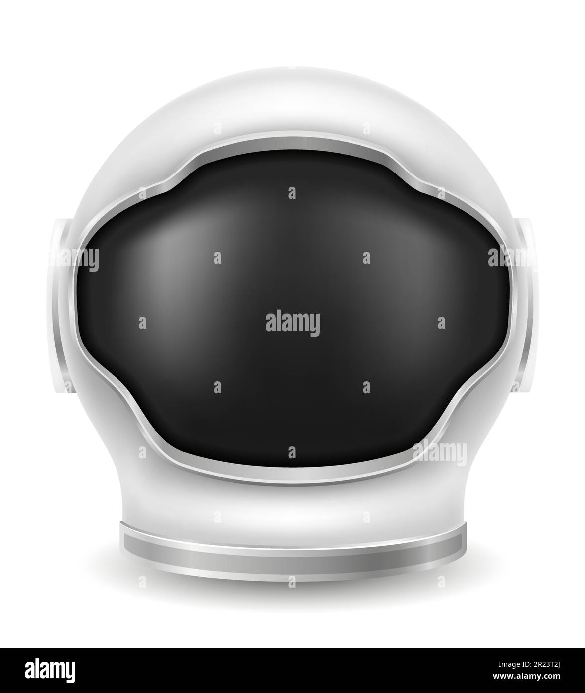 space astronaut helmet for spaceship flight vector illustration ...