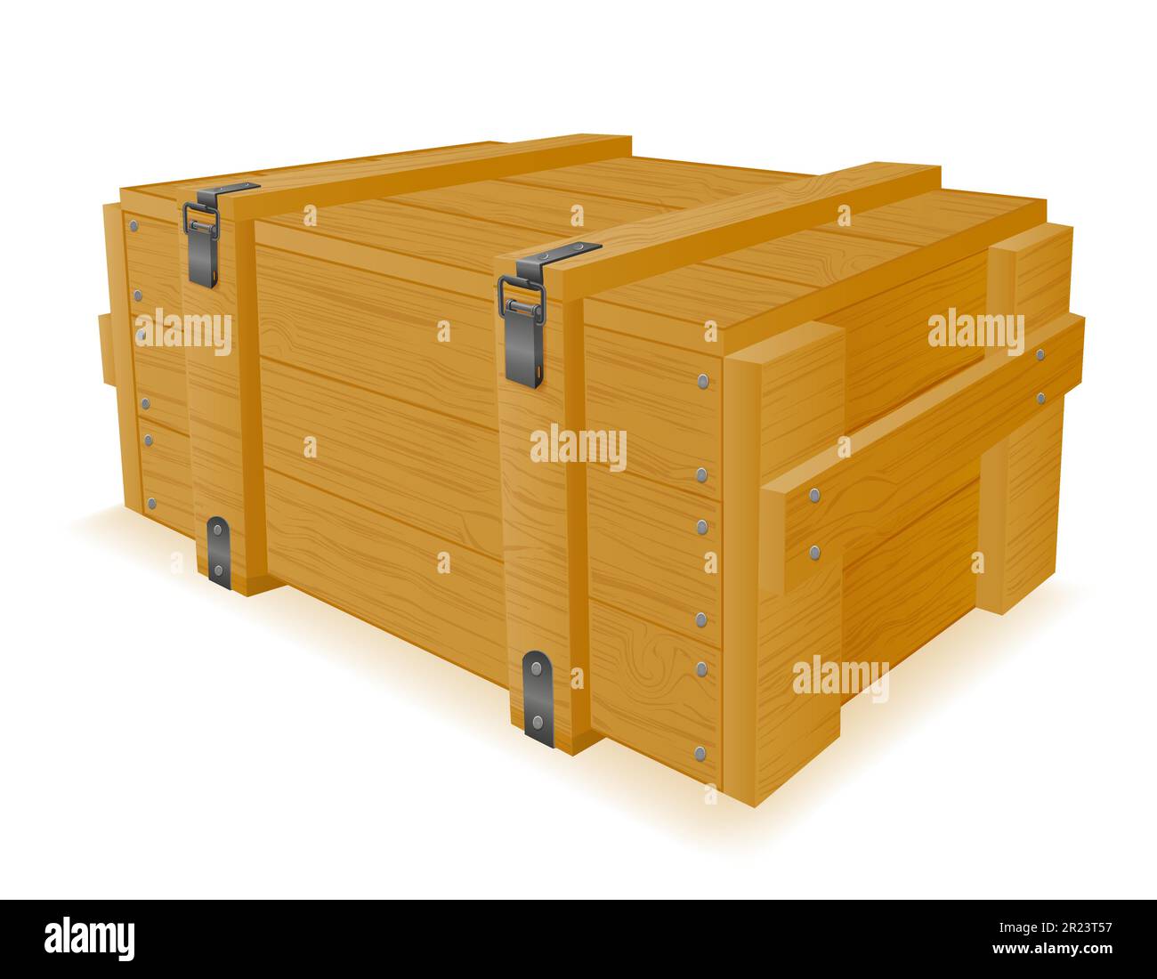 army wooden box for weapons and ammunition vector illustration isolated ...