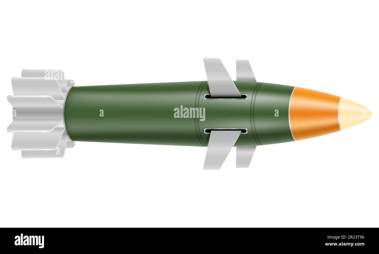 long range ballistic military missile vector illustration isolated on ...