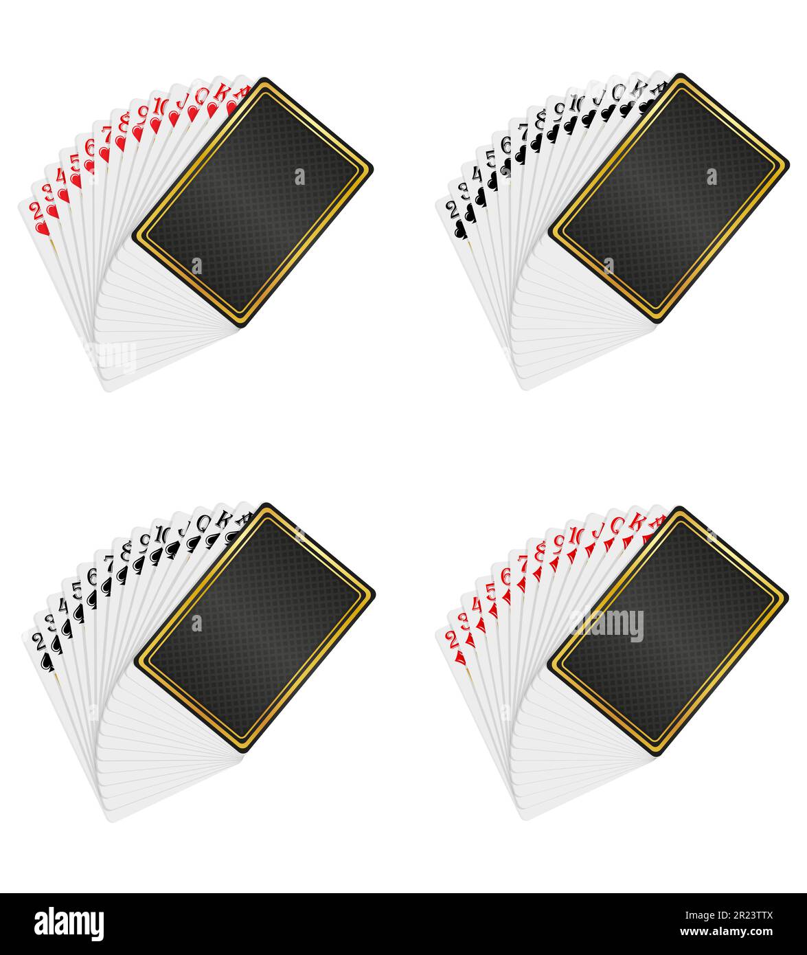 casino cards for gambling vector illustration isolated on white ...