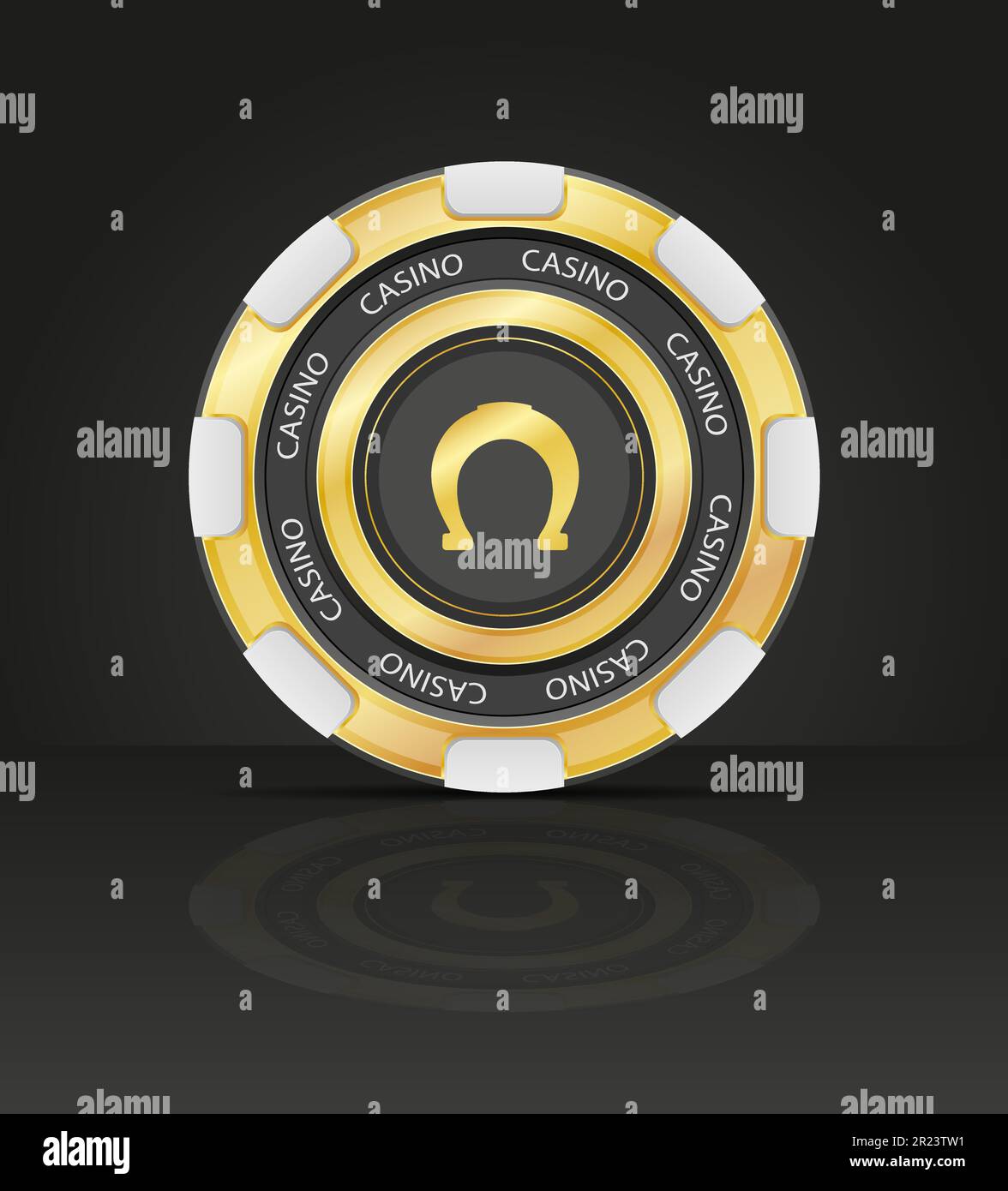 casino gambling chips vector illustration isolated on black background ...