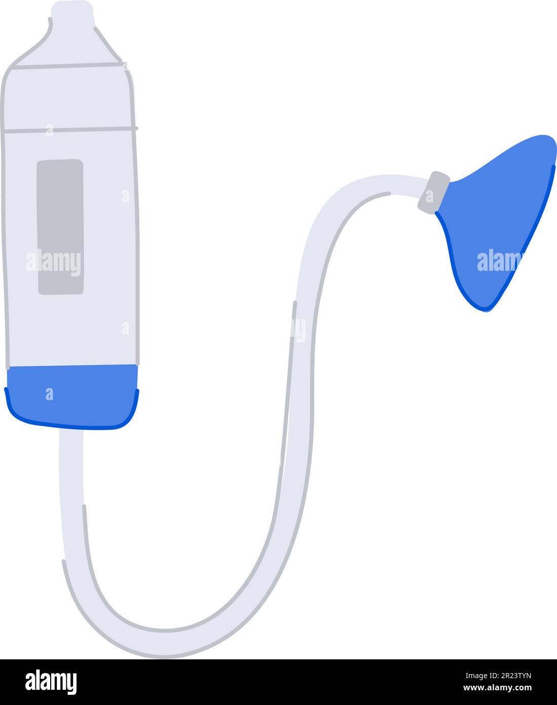 child nasal aspirator cartoon vector illustration Stock Vector Image ...