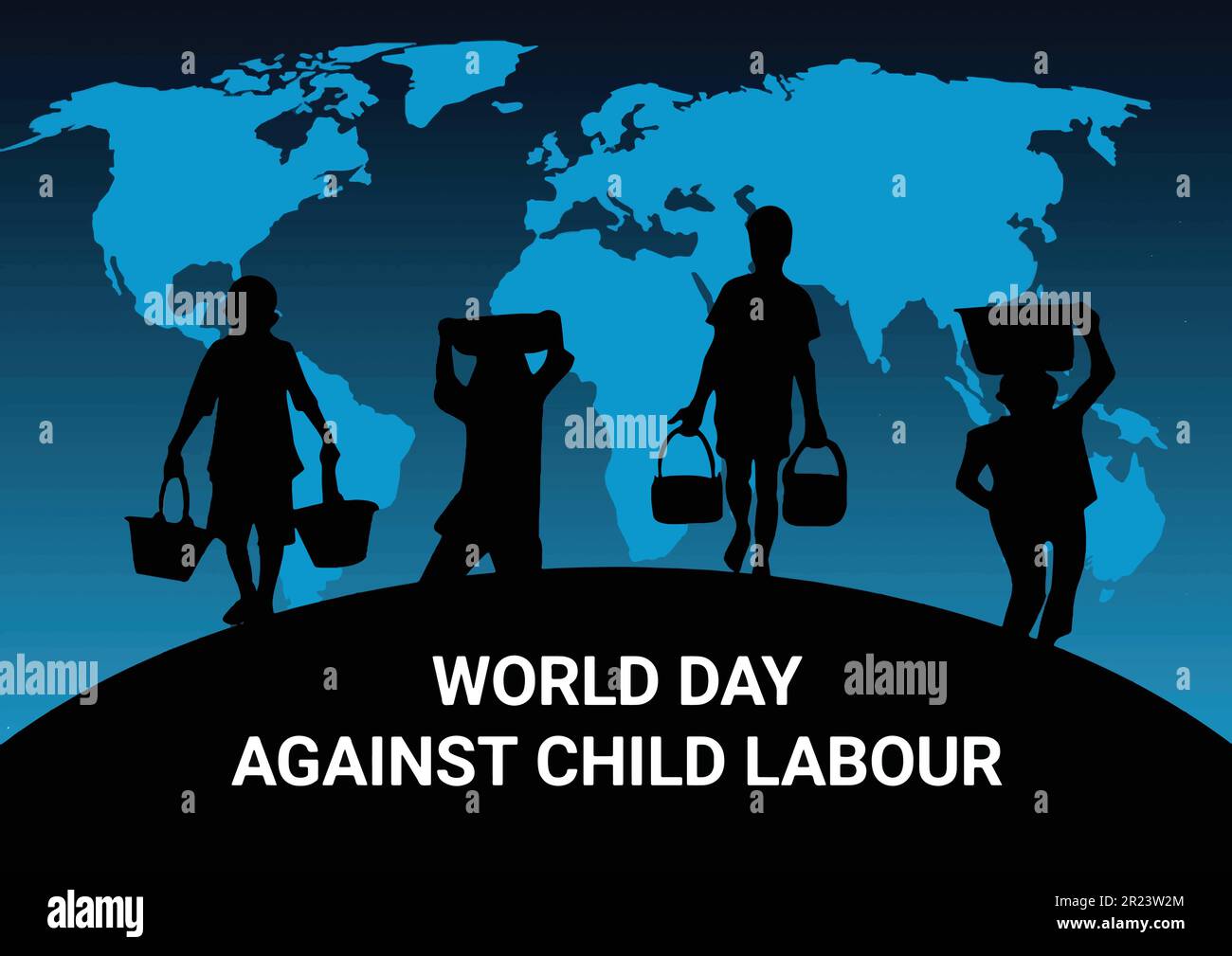 World day Against Child Labour. Holiday concept. Template for ...