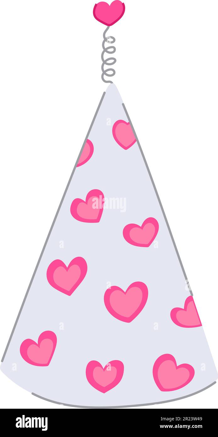 fun party hat cartoon vector illustration Stock Vector Image & Art - Alamy