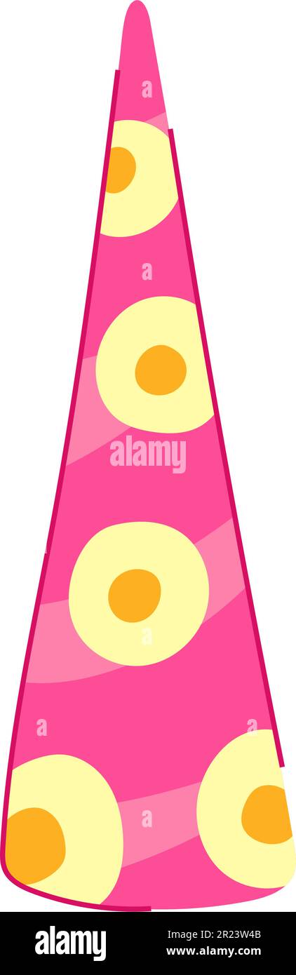 event party hat cartoon vector illustration Stock Vector Image & Art ...