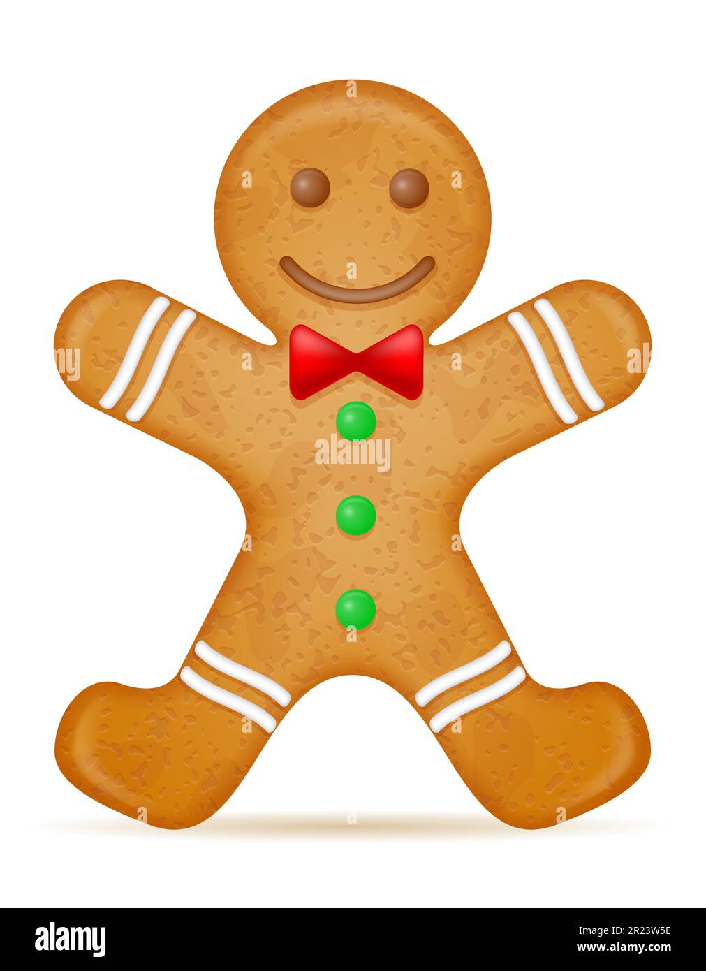 christmas gingerbread cookies for new year's holiday celebration vector ...