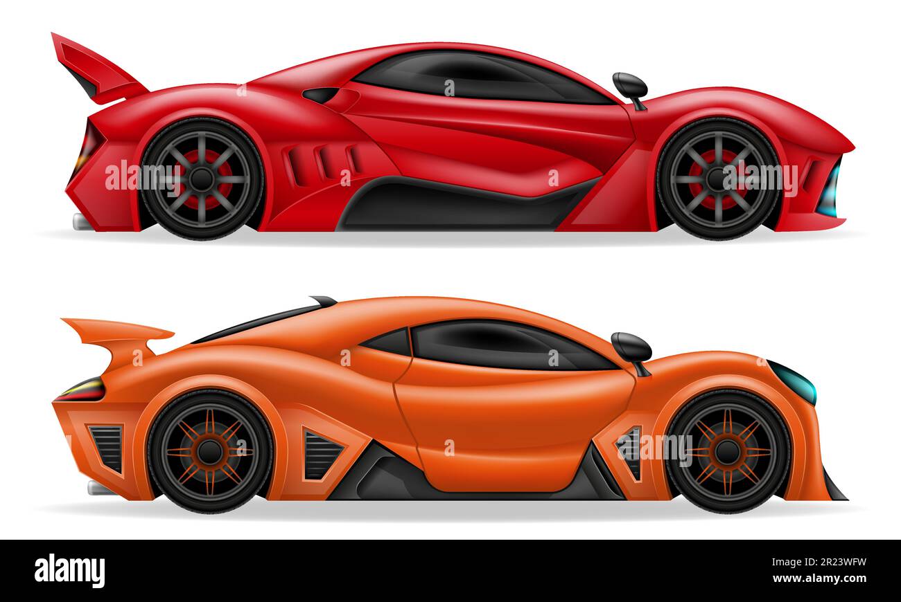 sport hyper super car vector illustration isolated on white background ...