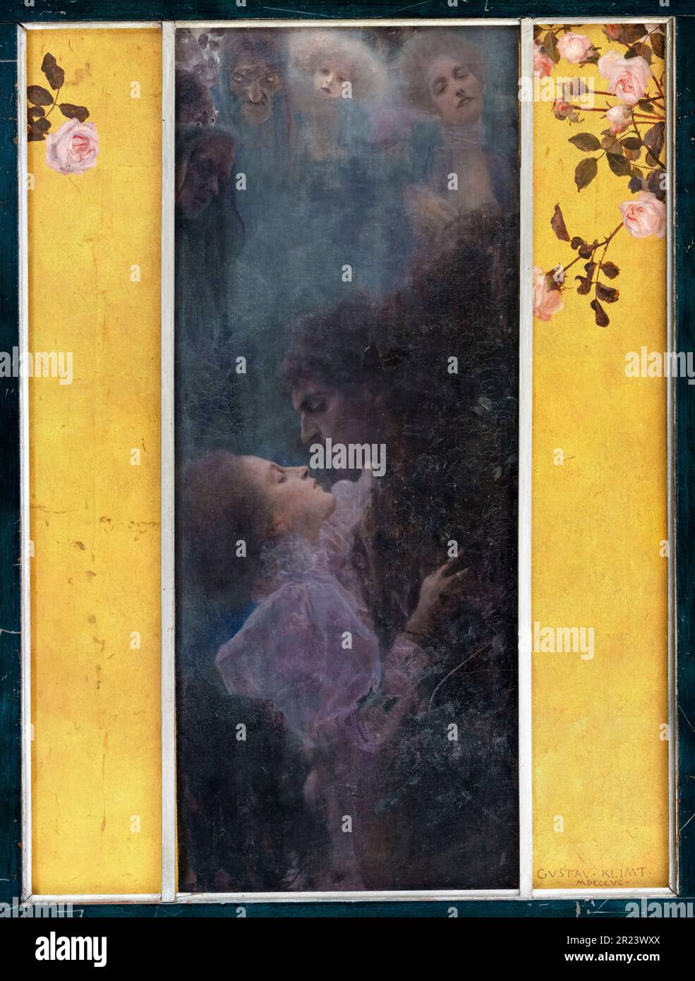 Gustav Klimt, Liebe (Love), painting 1895 Stock Photo - Alamy