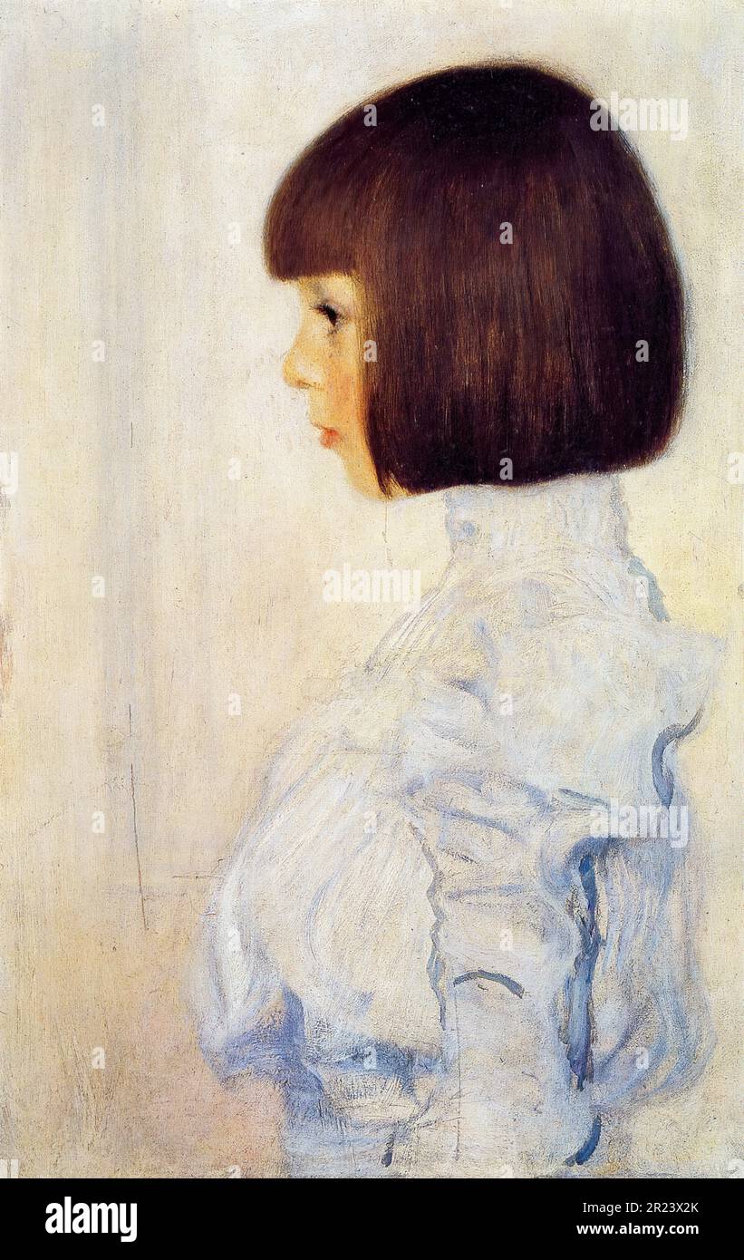Helene Klimt, portrait painting by Gustav Klimt, 1898 Stock Photo - Alamy