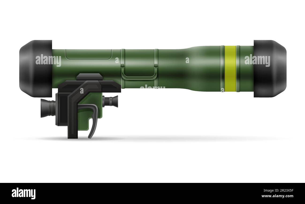 hand portable missile system vector illustration isolated on white ...