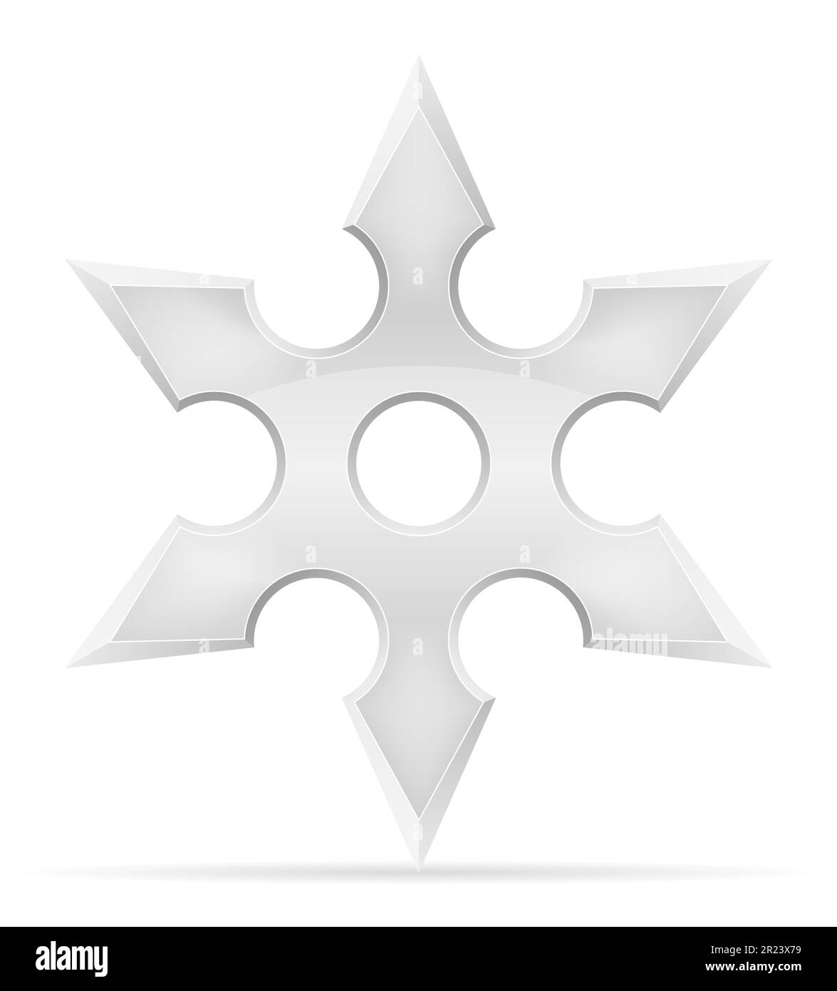 shuriken star ninja weapon japanese warrior assassin vector ...