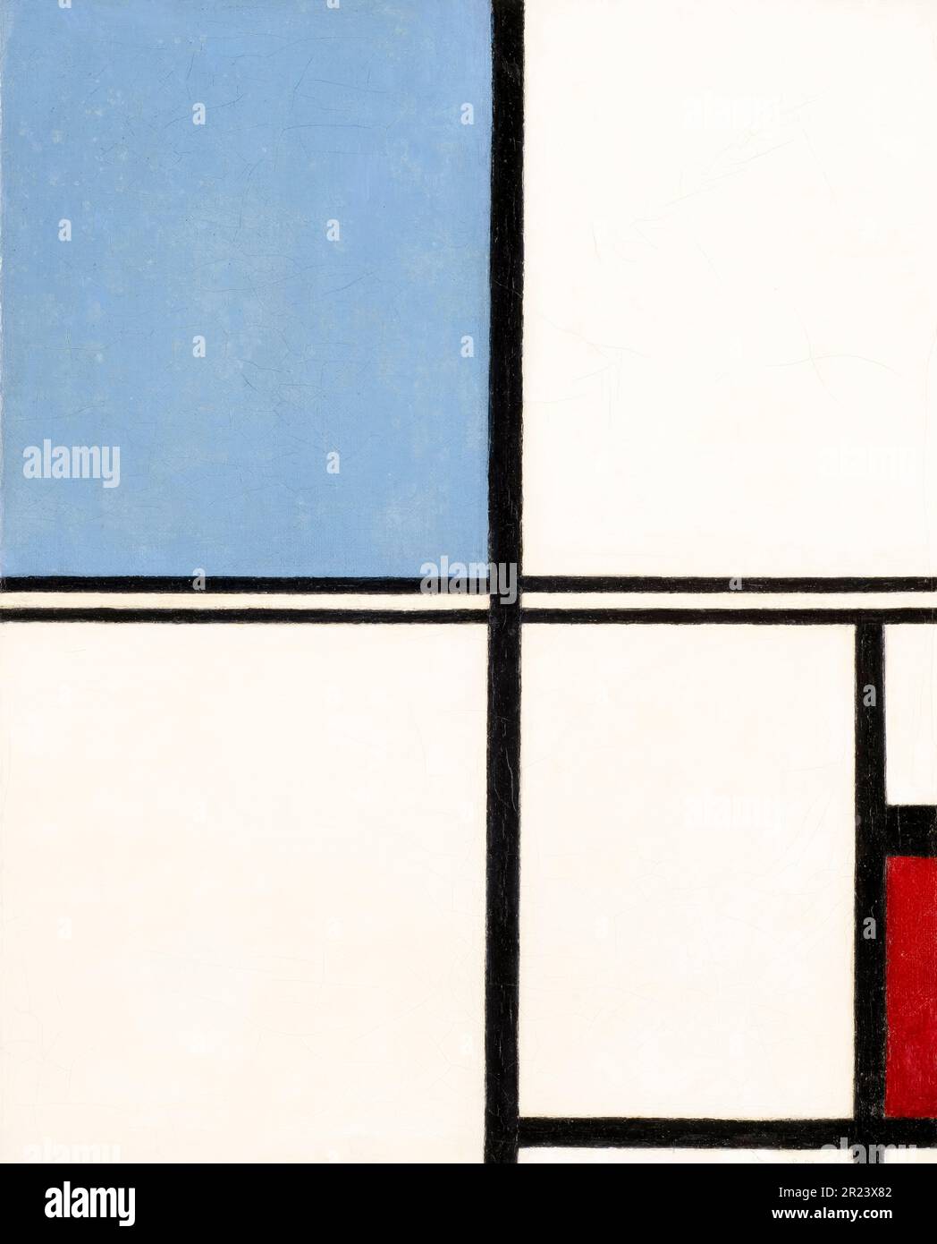 Composition with Blue and Red, abstract painting by Piet Mondrian, 1932 Stock Photo - Alamy