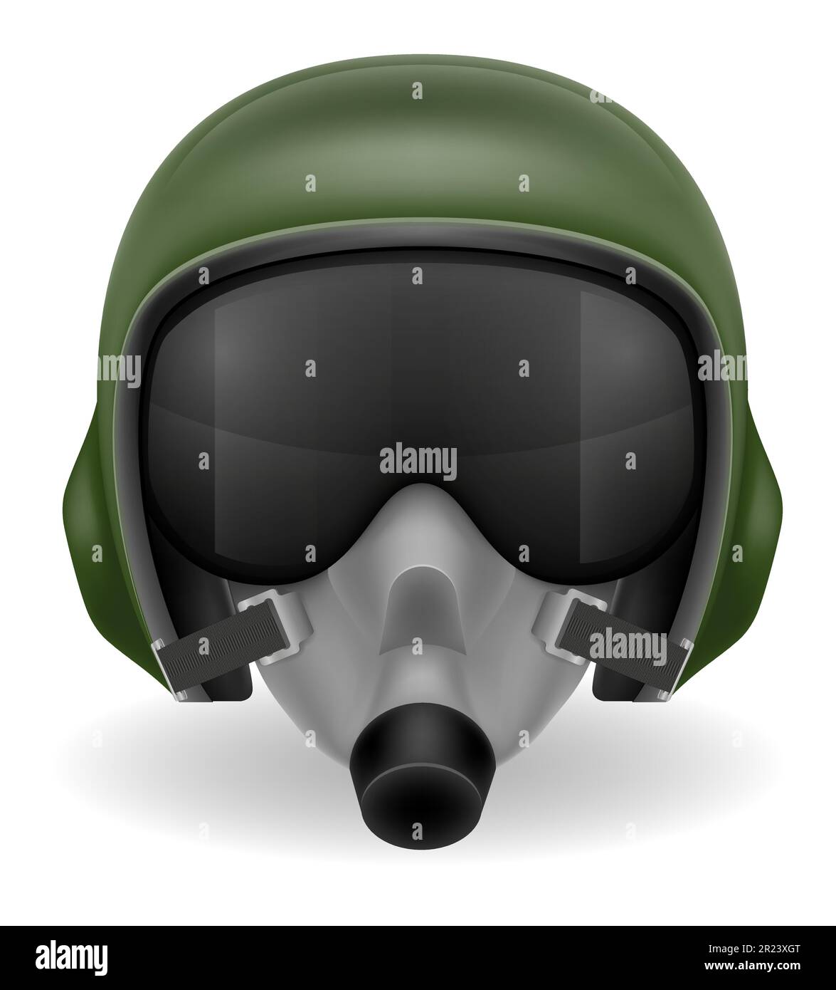 modern pilot helmet for a fighter or combat helicopter vector ...
