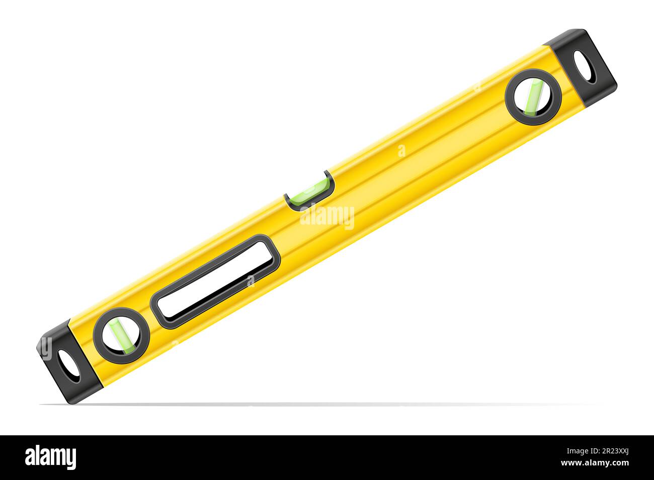 building level measuring device for determining a flat surface vector ...
