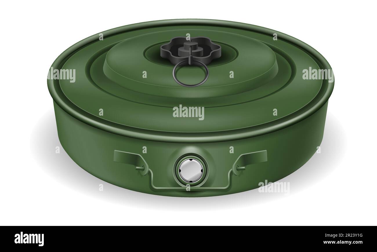 panzer tank military mine vector illustration isolated on white ...