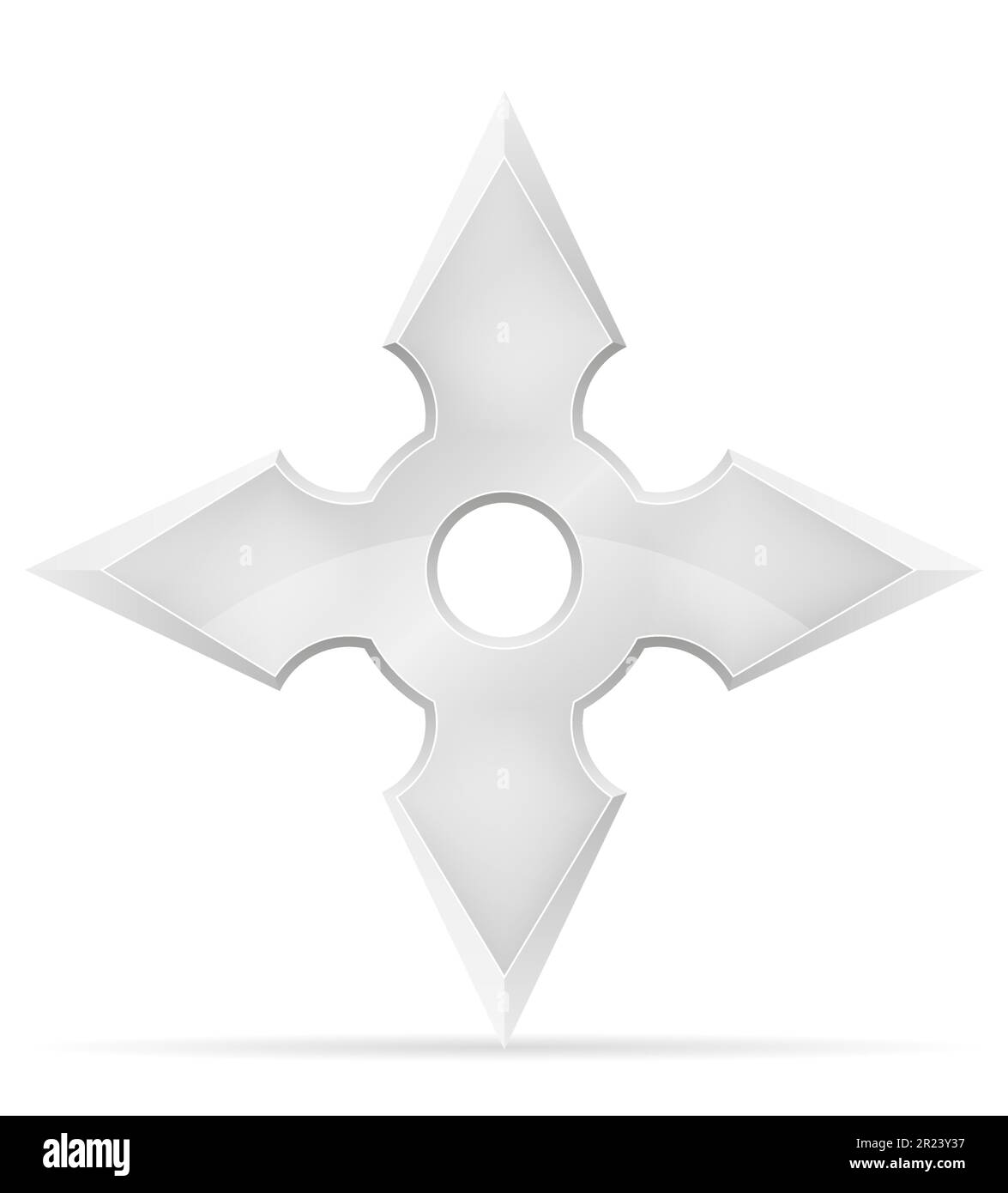 shuriken star ninja weapon japanese warrior assassin vector ...