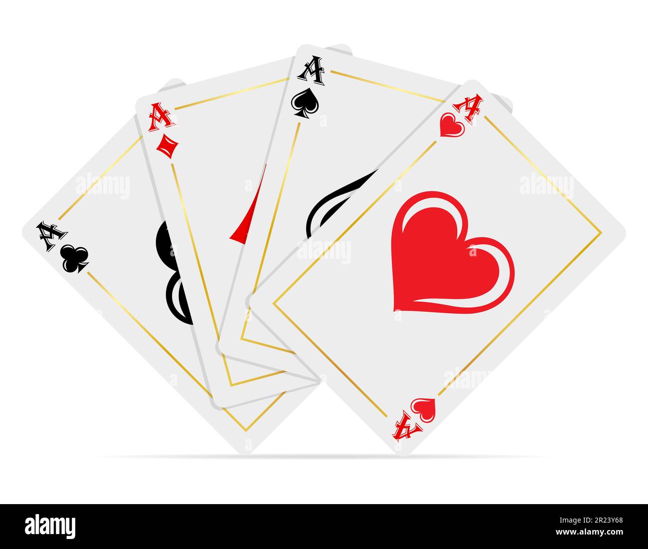 casino cards for gambling vector illustration isolated on white ...