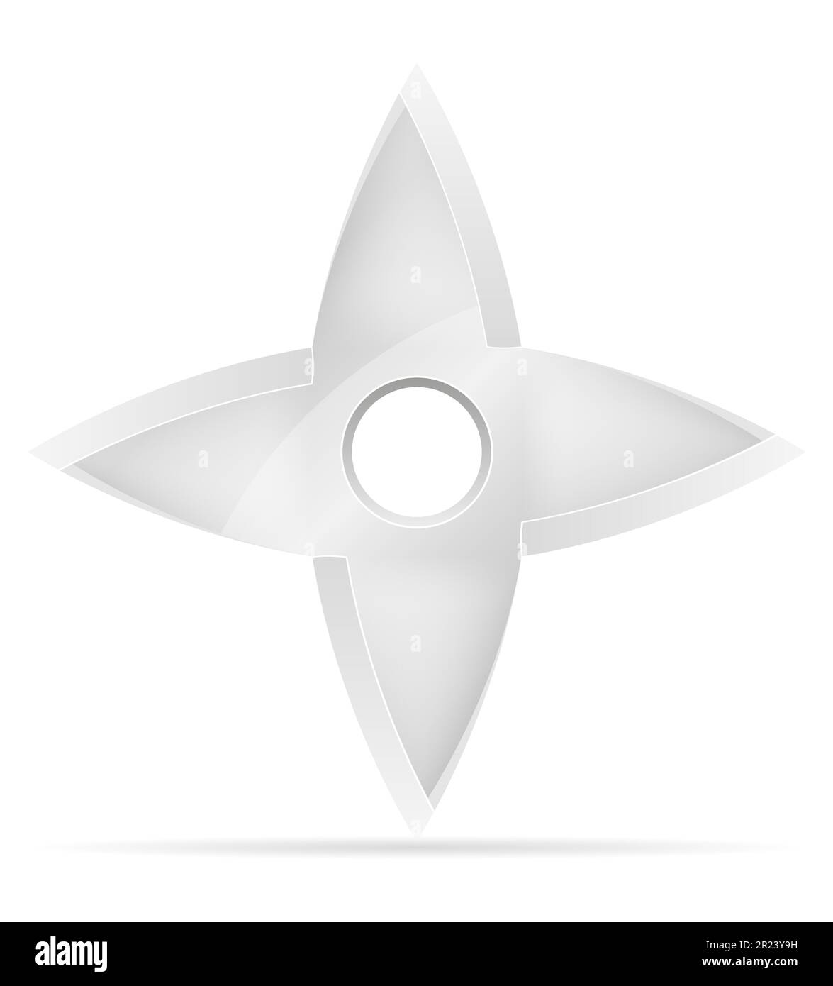 shuriken star ninja weapon japanese warrior assassin vector ...