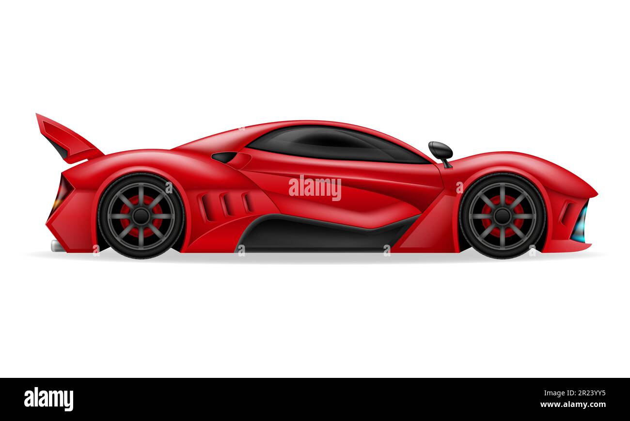 sport hyper super car vector illustration isolated on white background ...