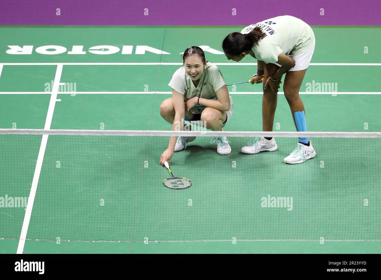 Suzhou, China's Jiangsu Province. 17th May, 2023. Tan Pearly (L ...