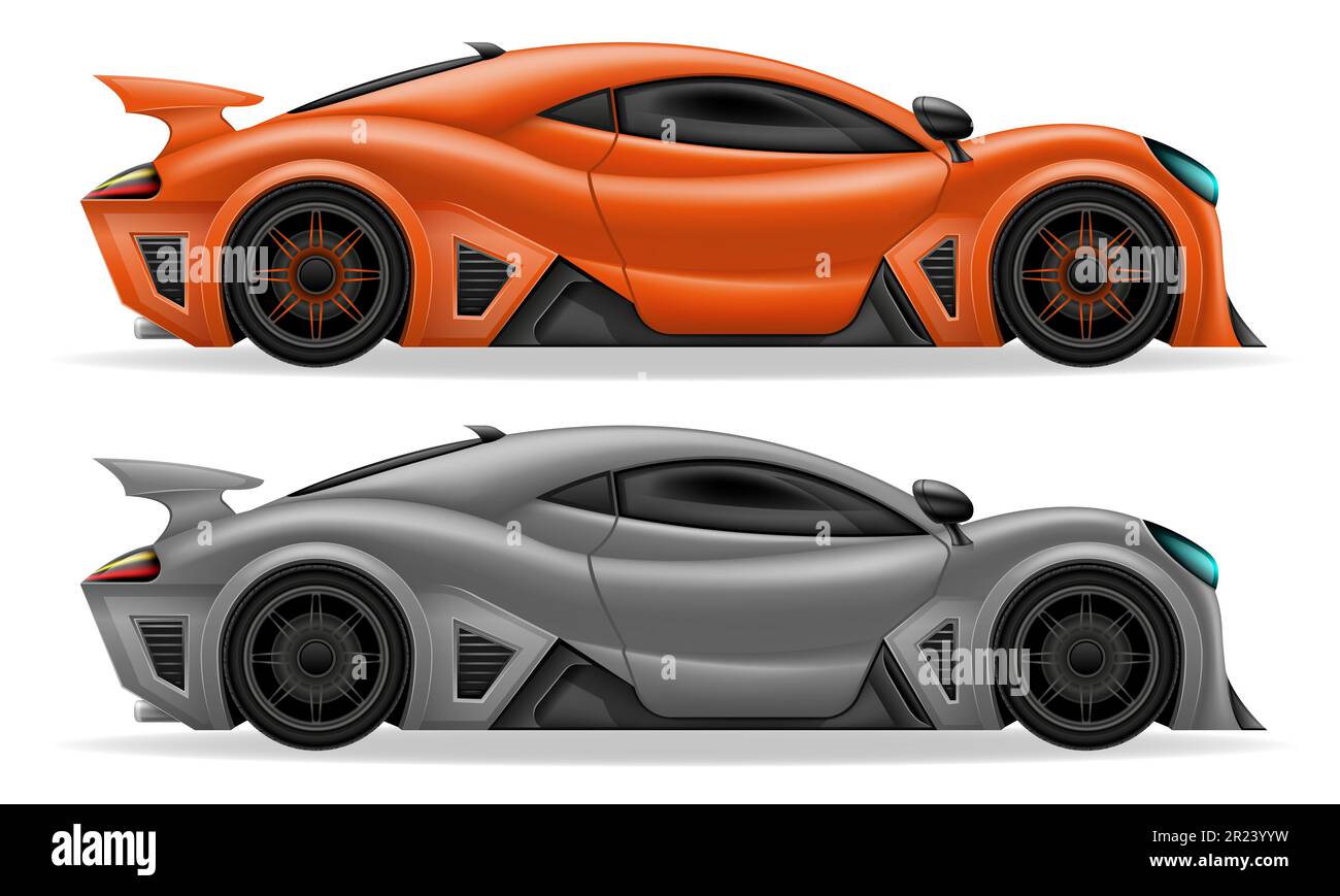 sport hyper super car vector illustration isolated on white background ...